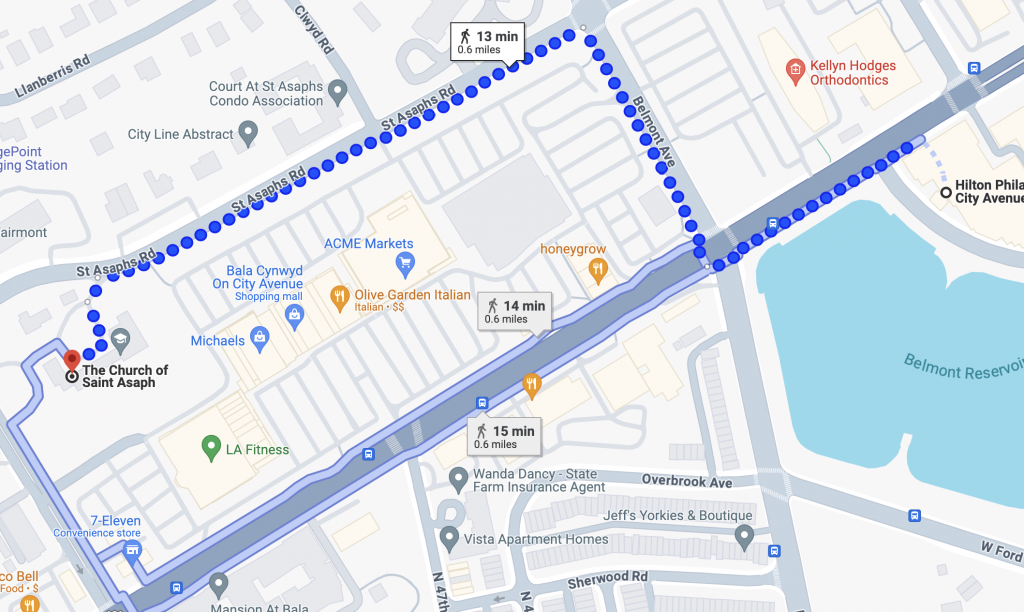 Location and Directions – Young Adult & Campus Ministries